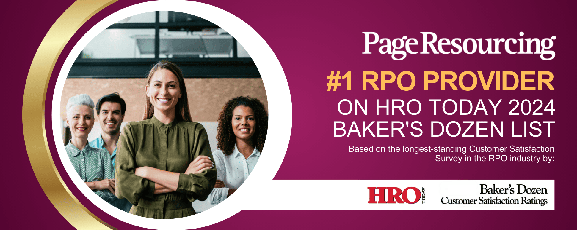 No. 1 in Overall Services and Quality on HRO Today’s RPO Baker’s Dozen 2024 | Page Resourcing